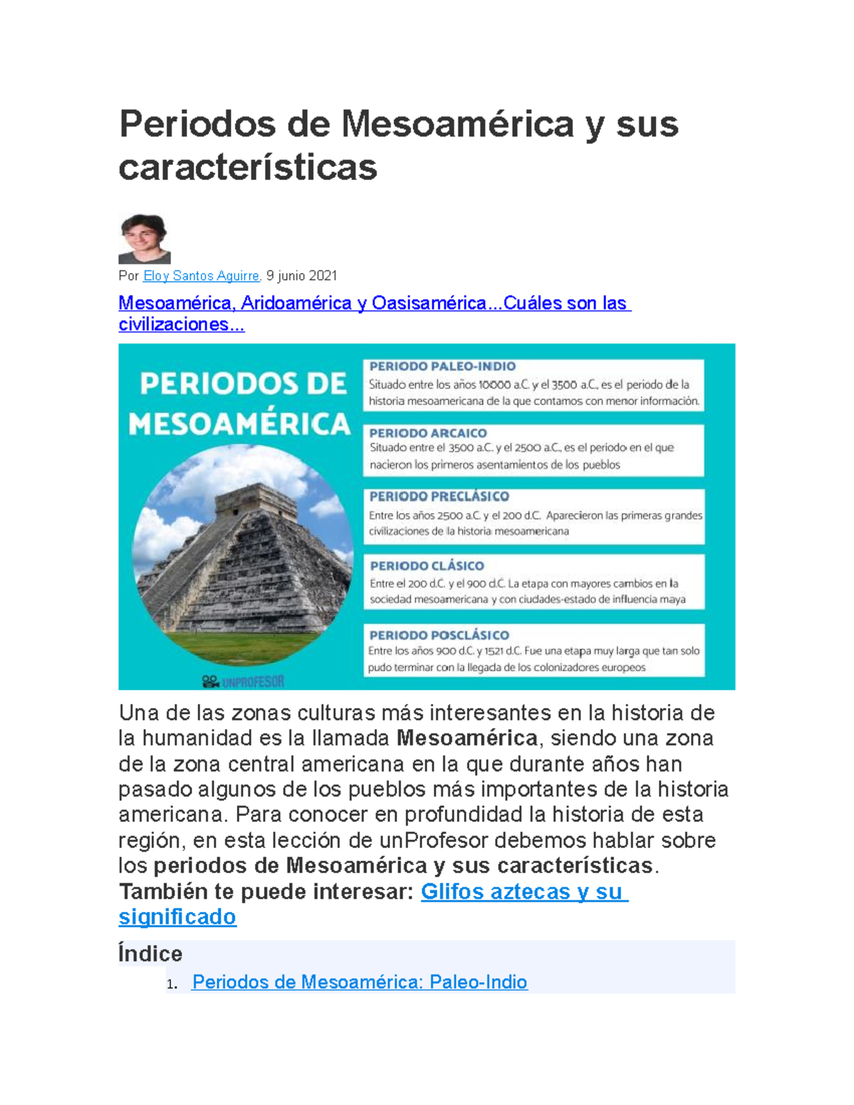 Periodos de Mesoamérica y sus características - Periodos de Mesoamérica y sus características ...