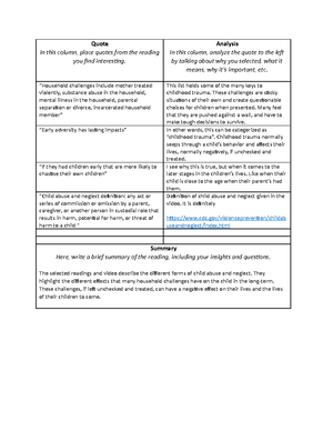 Chapter 1 Everything's An Argument Quote Sheet - Quote In this column ...
