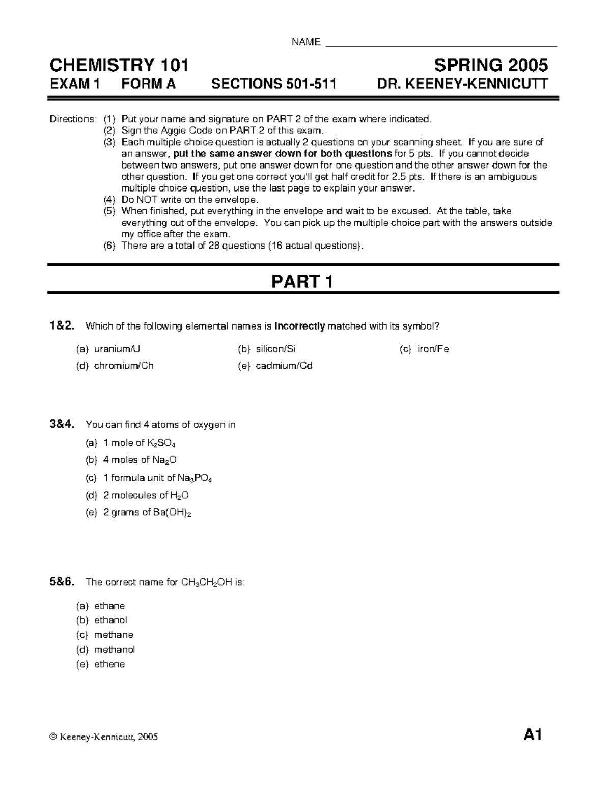E1a s05 Notes NAME