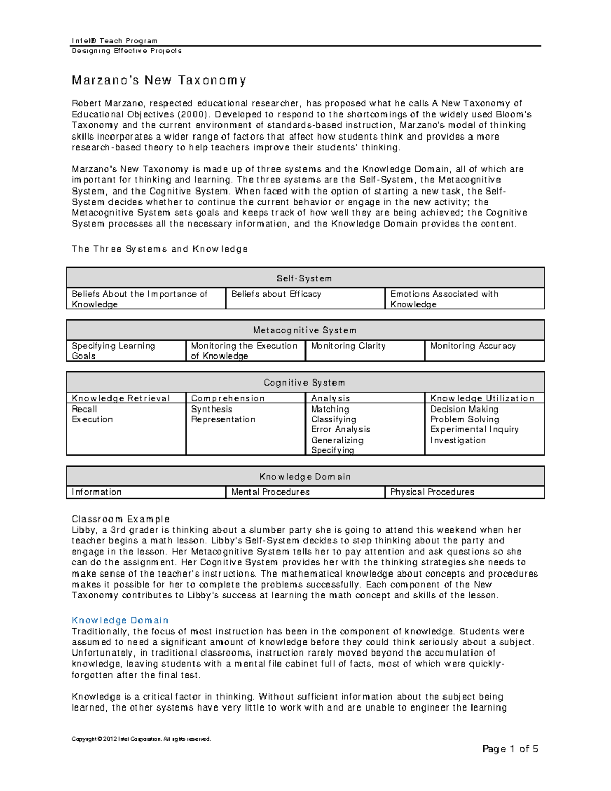Marzano-taxonomy Marzano-taxonomy Marzano-taxonomy - Designing ...