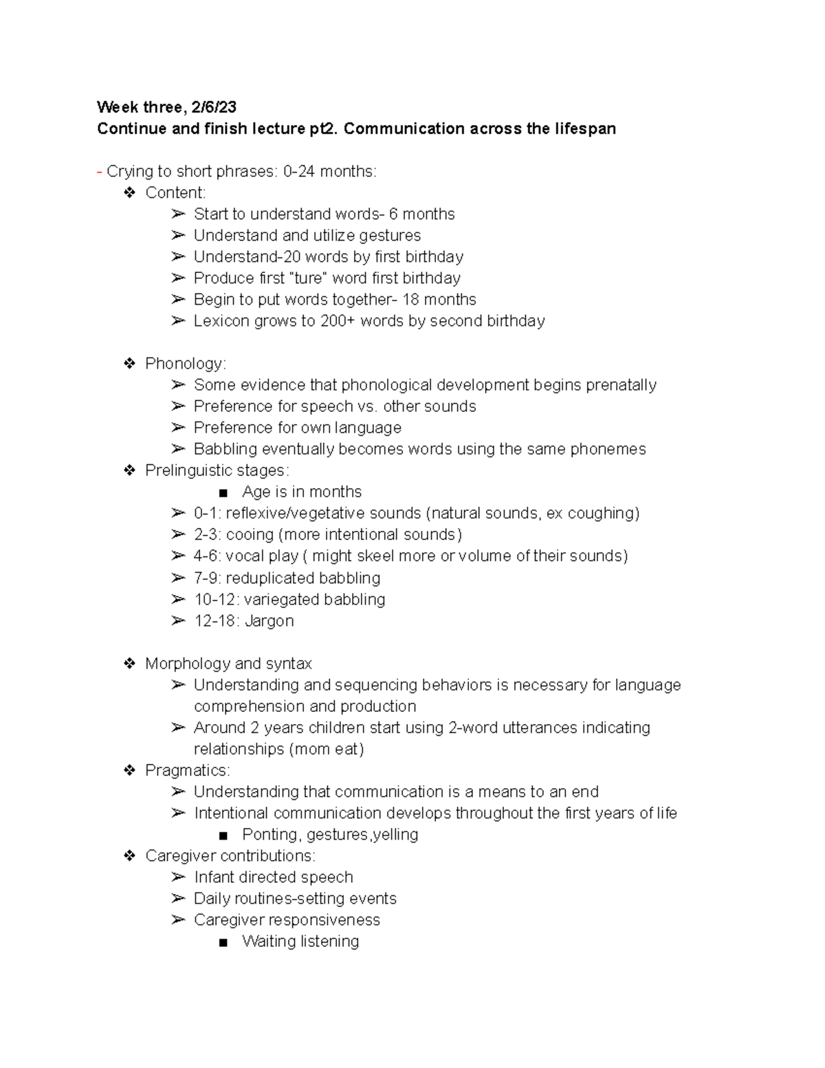 SPA 127 three chapters included quiz and lecture notes - Week three, 2 ...