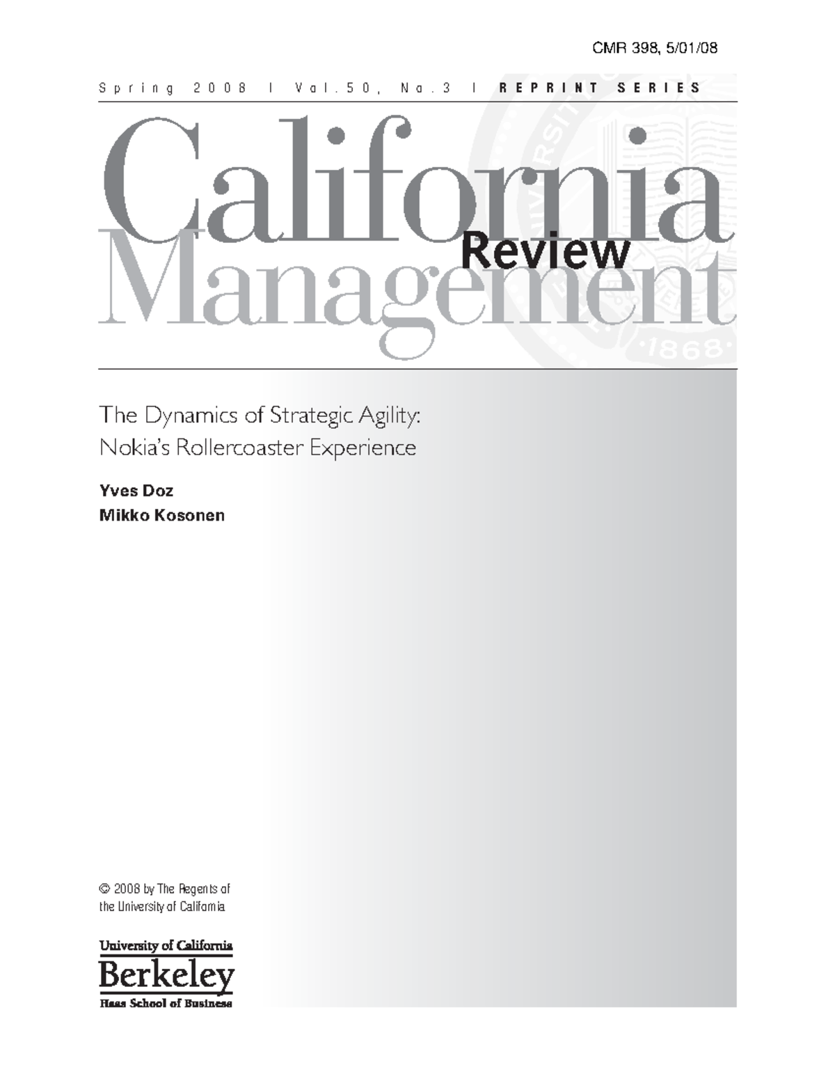 CMR398-PDF-ENG - Practice material - California Management Review S p r ...