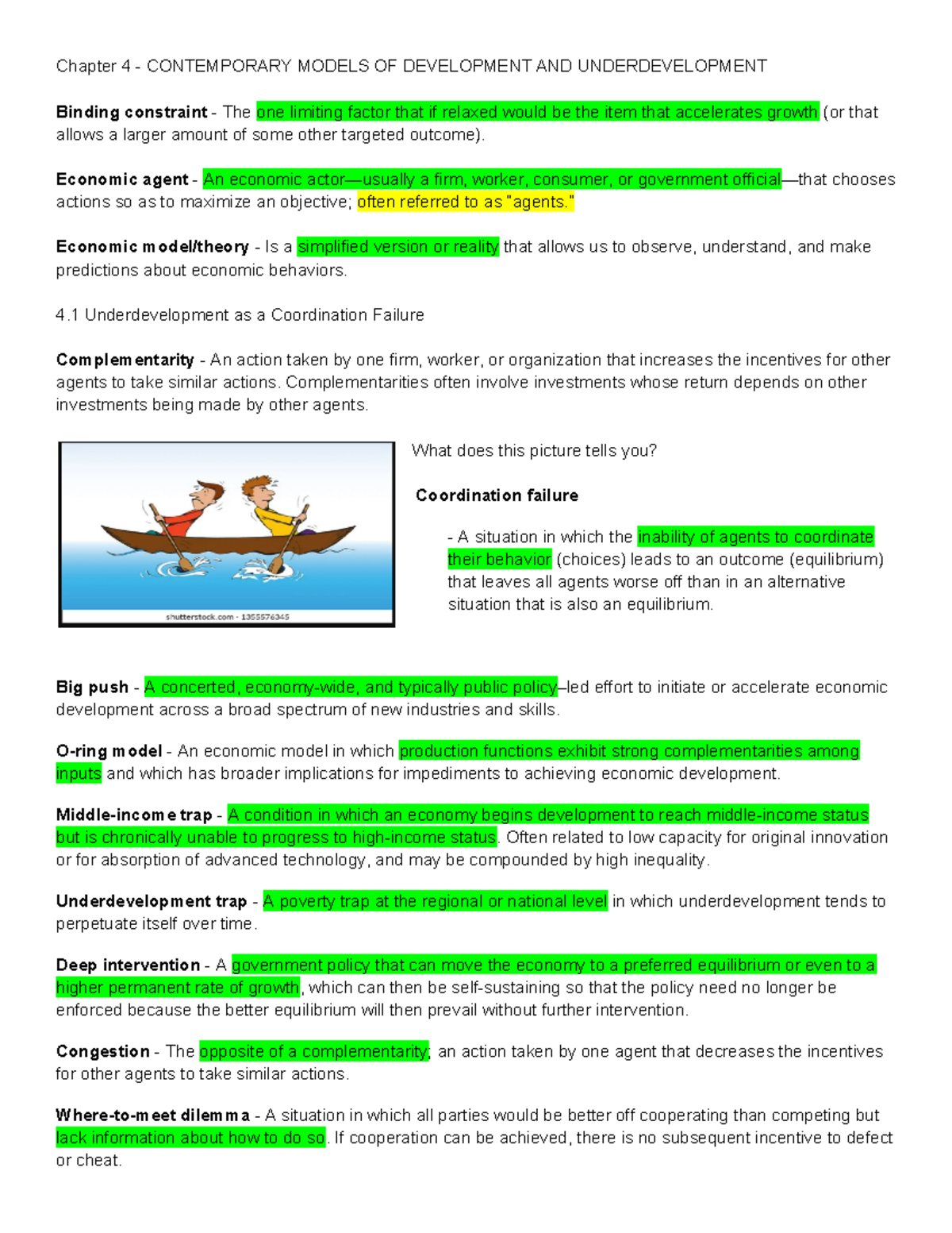 CHPT4 Reviewer - Chapter 4 - CONTEMPORARY MODELS OF DEVELOPMENT AND ...