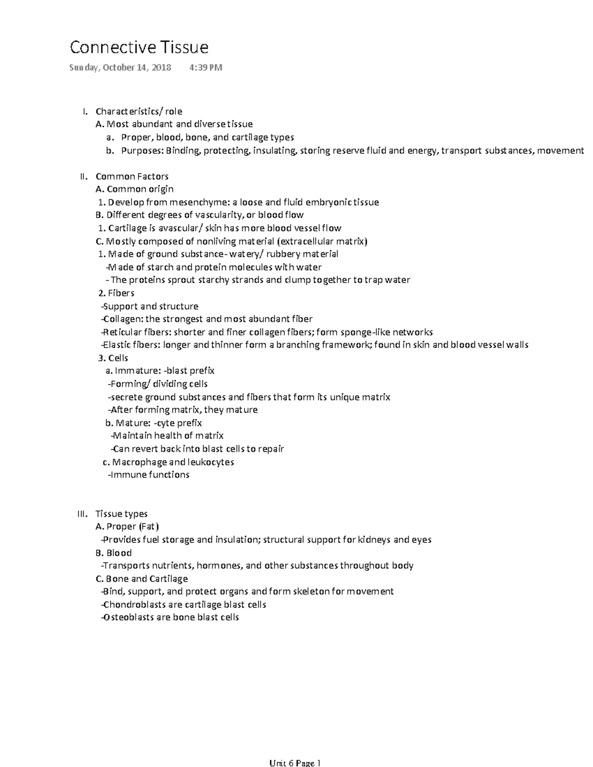 Connective Tissue - Warning: TT: undefined function: 32 a. Proper, blood, bone, and cartilage ...