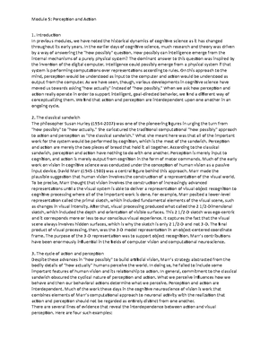 Module 2 - Term: Fall 2022 - Module 2 Cognitive Architectures ...
