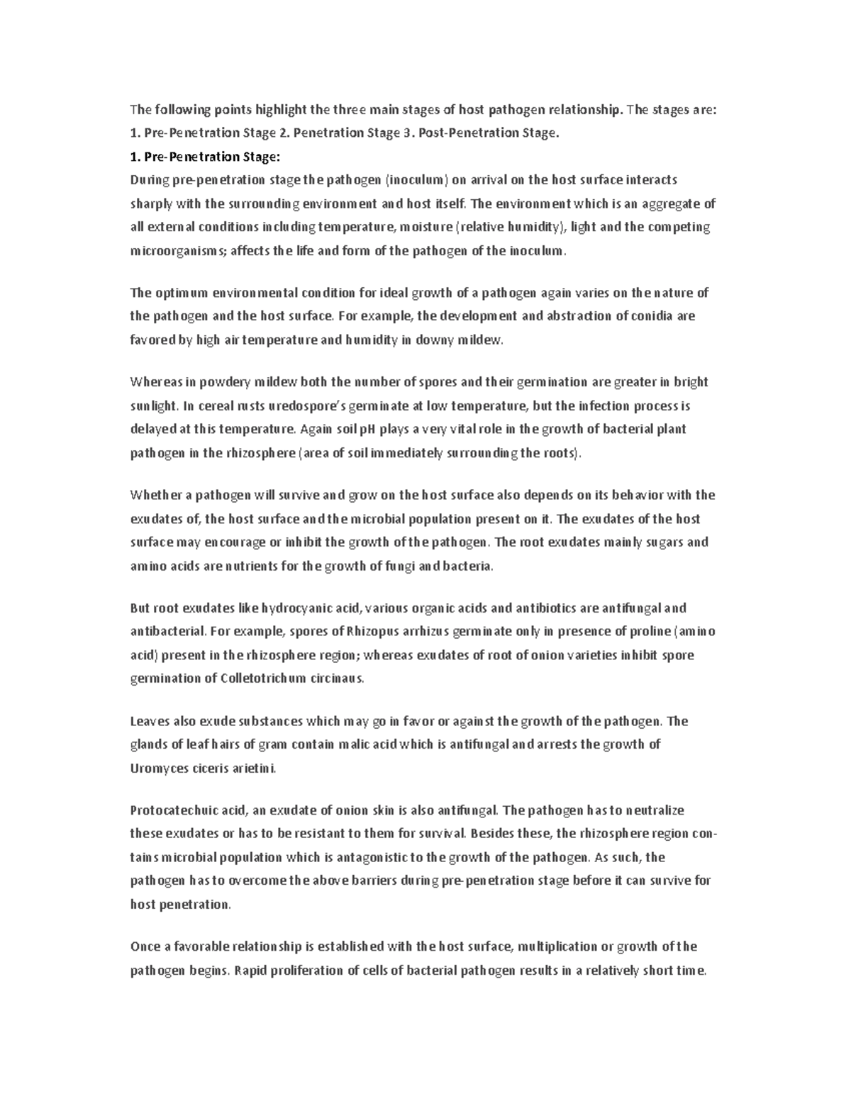 Penetration - The following points highlight the three main stages of ...