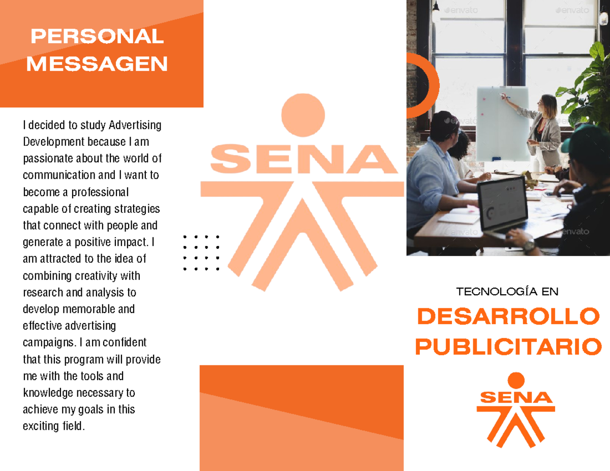 Folleto de las características del programa - DESARROLLO PUBLICITARIO I ...