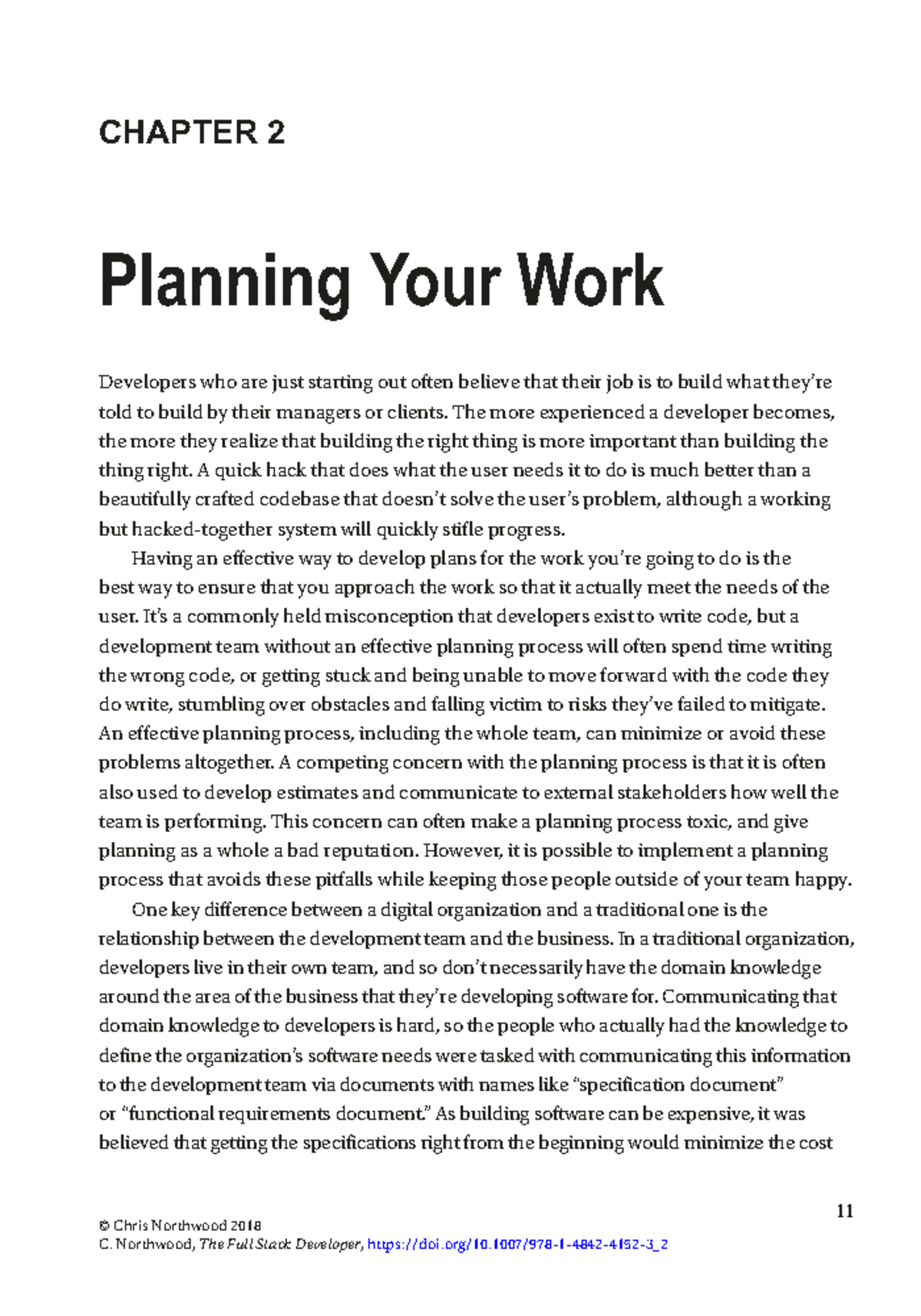 Full stack web development-2 - © Chris Northwood 2018 11 C. Northwood ...