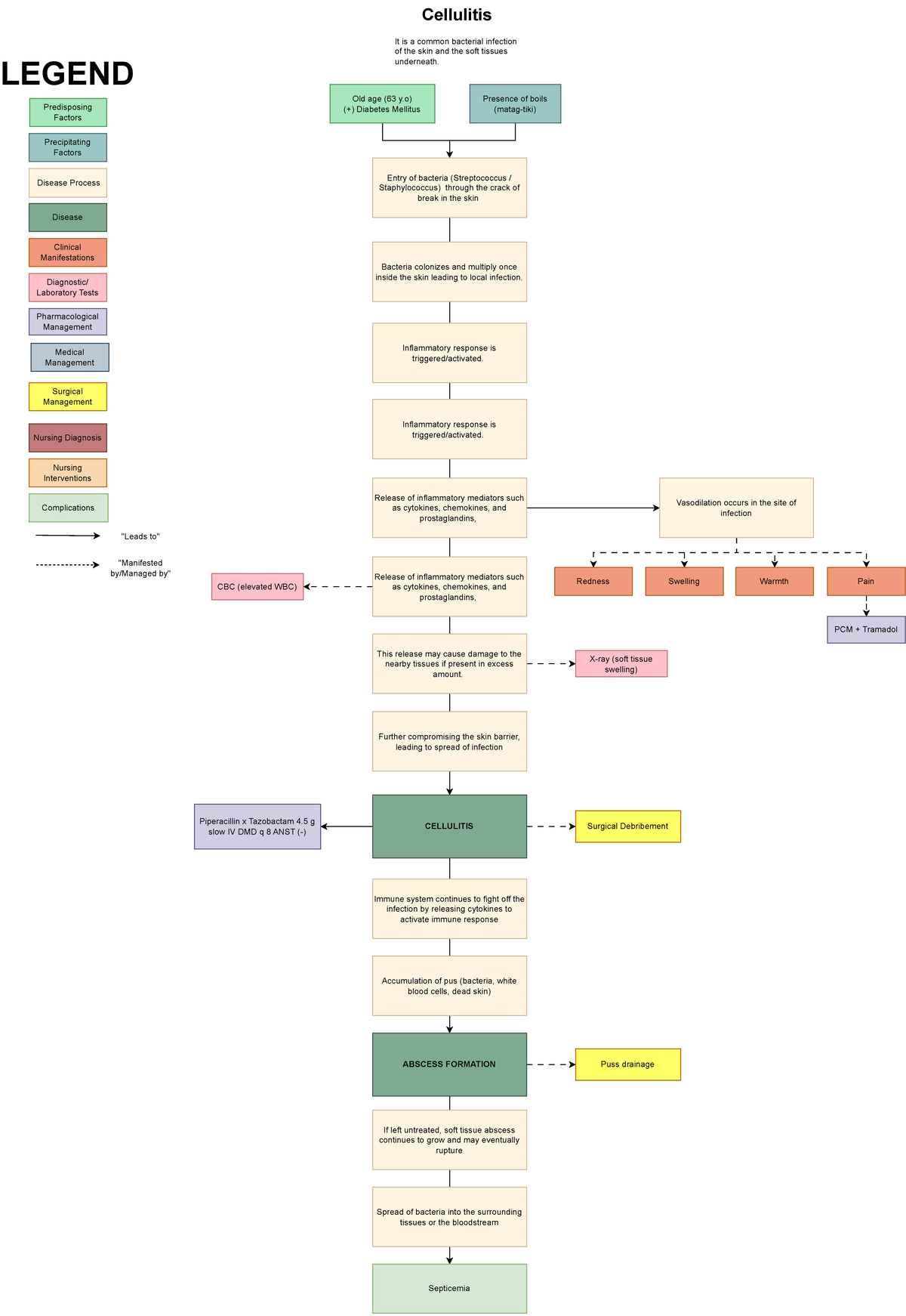 Cellulitis surgical-ward-patho - Predisposing Factors Disease ...