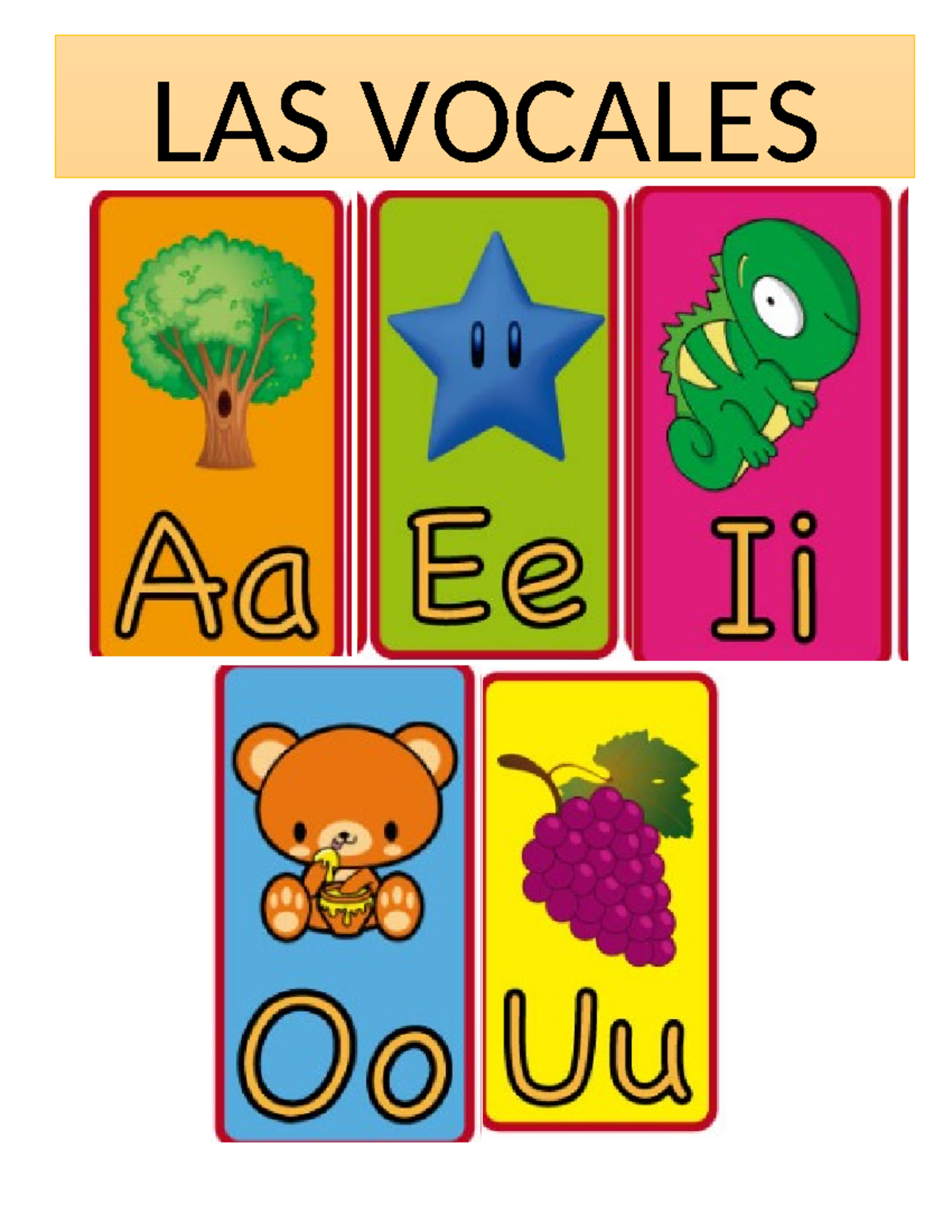 Las vocales - Historia - LAS VOCALES - Studocu