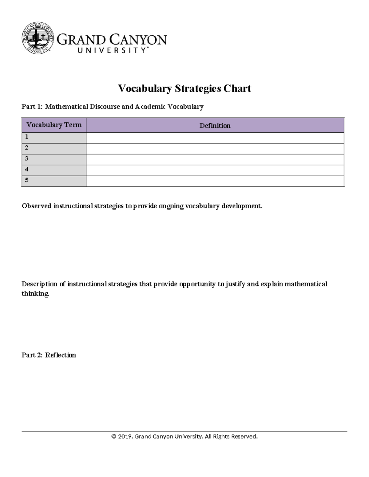 ELM 470 T4 Vocabulary Strategies Chart - ELM-470 - Vocabulary ...