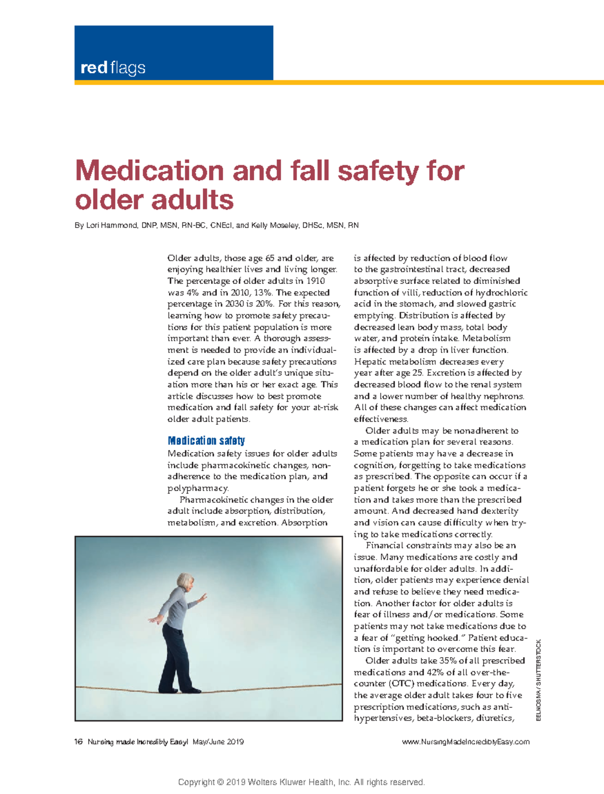 Ch14 - willl help you pass - red flags Medication and fall safety for ...