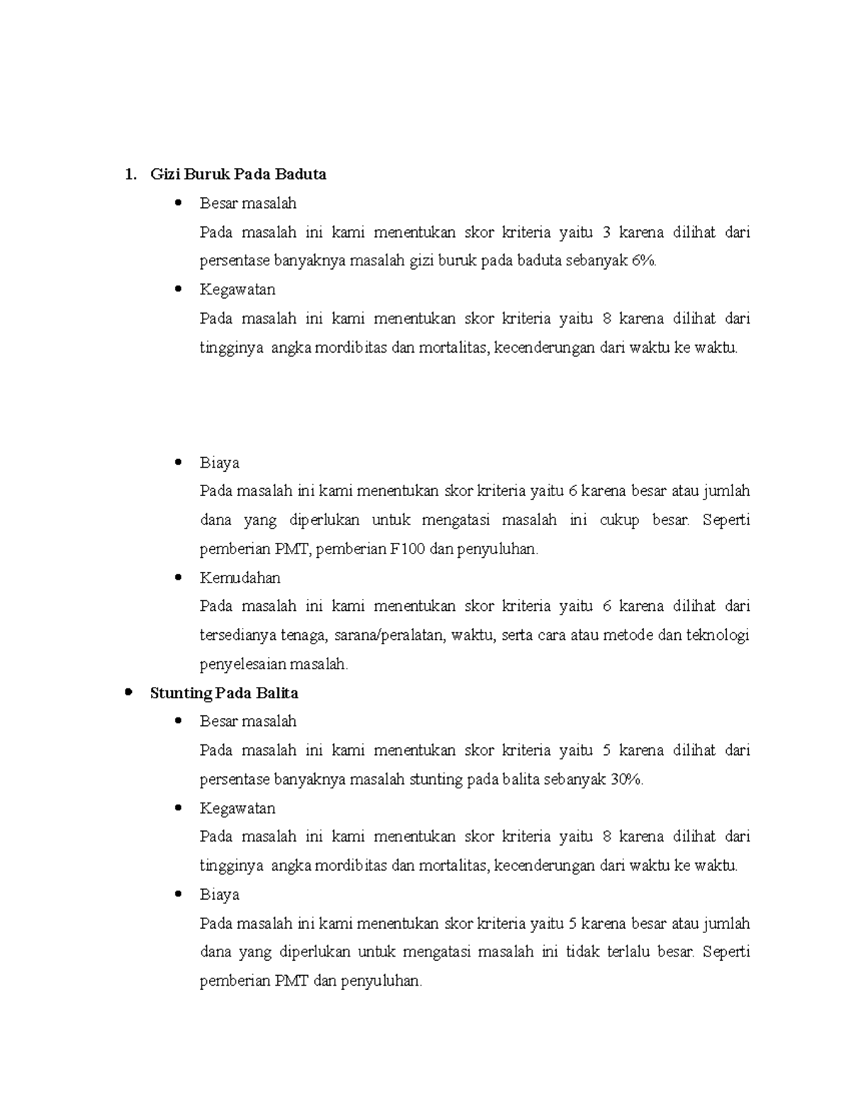 Metode delbeq - Gizi Buruk Pada Baduta Besar masalah Pada masalah ini ...