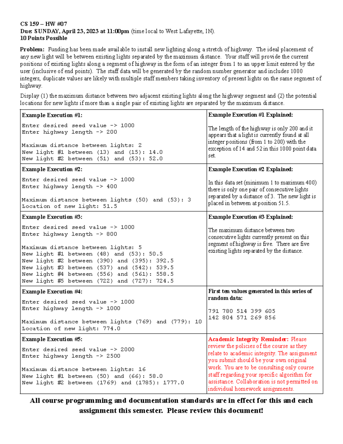 assignment / lab - CS 159 – HW Due: SUNDAY, April 23, 2023 at 11:00pm ...