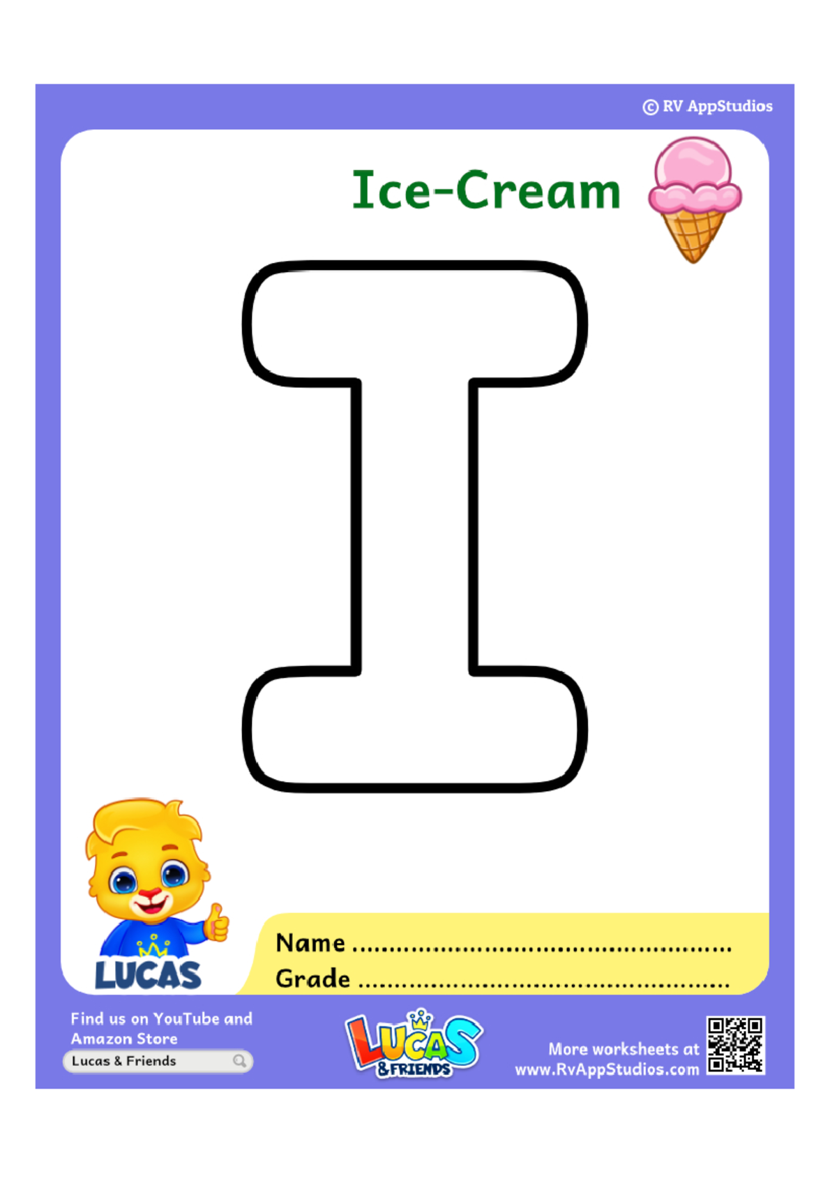 329 free printable worksheets for kids letter i coloring pages - BS ...