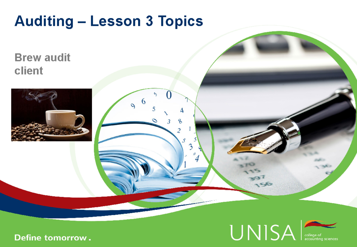 Lesson 3 Topics - Auditing – Lesson 3 Topics Brew audit client Read ...