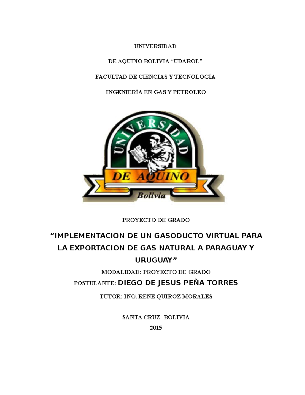 Scribd - UNIVERSIDAD DE AQUINO BOLIVIA “UDABOL” FACULTAD DE CIENCIAS Y ...