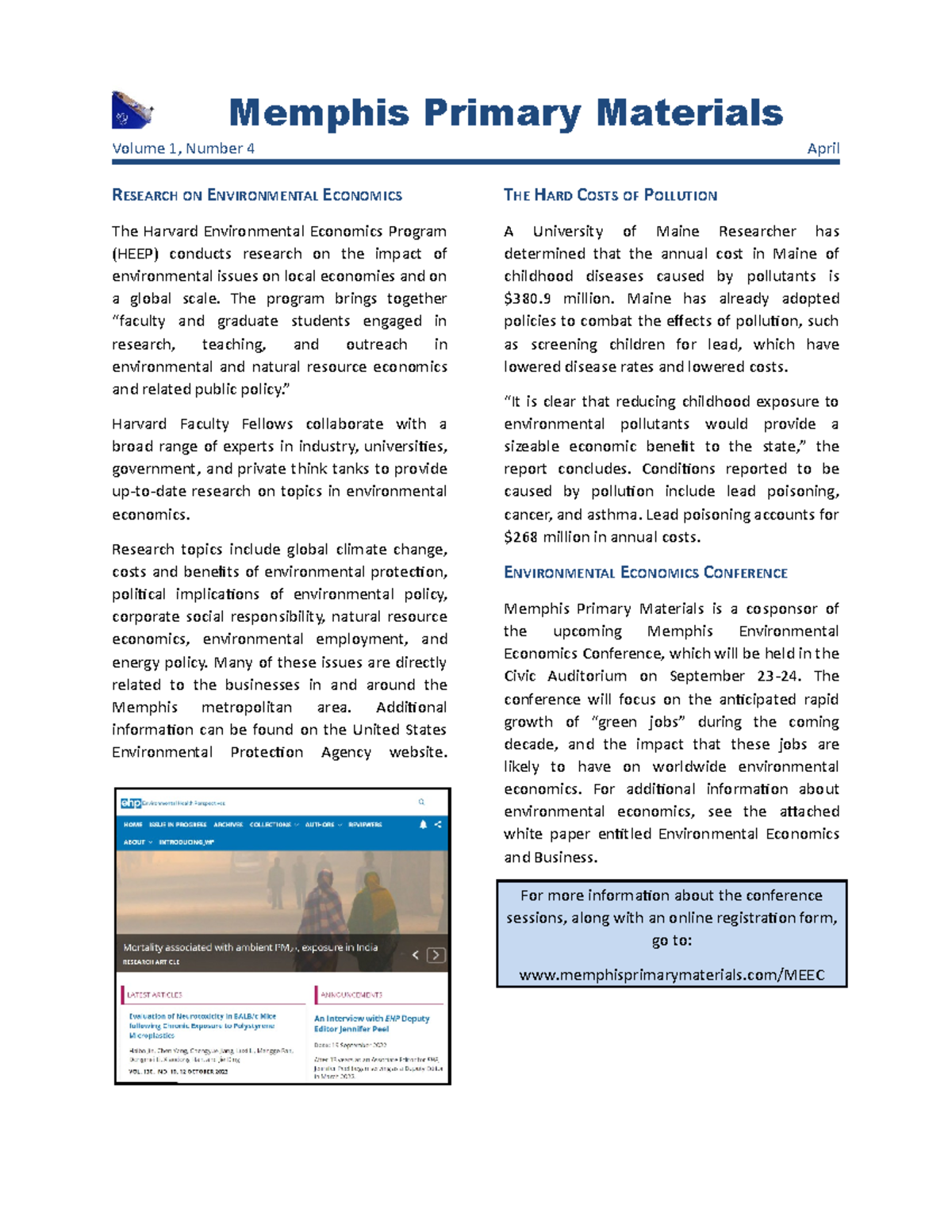 Jackson-Franklin Word 13G Environmental Newsletter and Research Paper ...