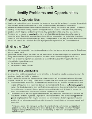 Module 4 Connect to Context - Module 4: Connect to Context Seeing the ...