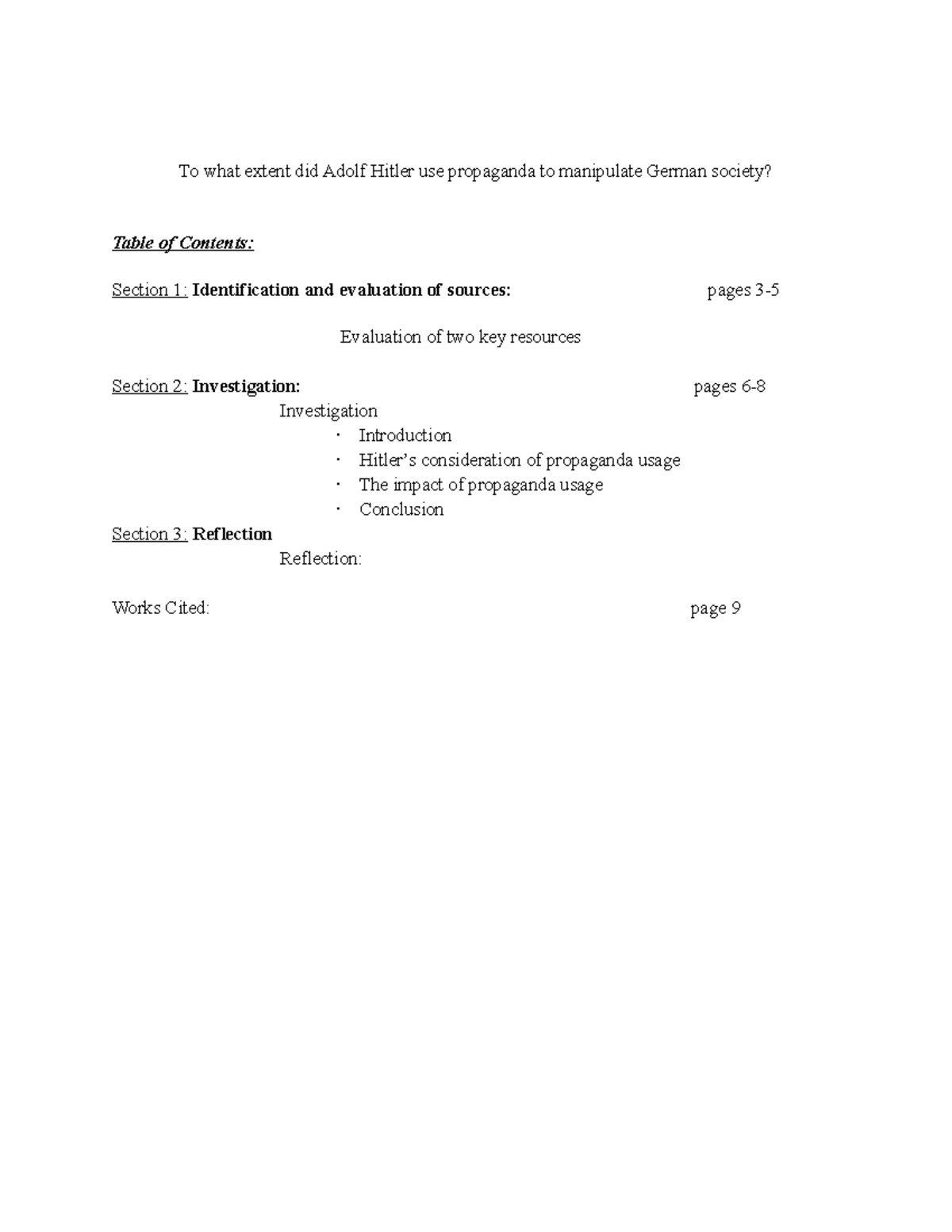 History Internal Assessment 2021 - To what extent did Adolf Hitler use ...