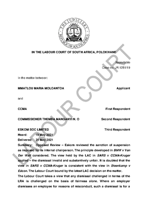 Section 189 Standard Operating Procedure - SECTION 189A RETRENCHMENT ...