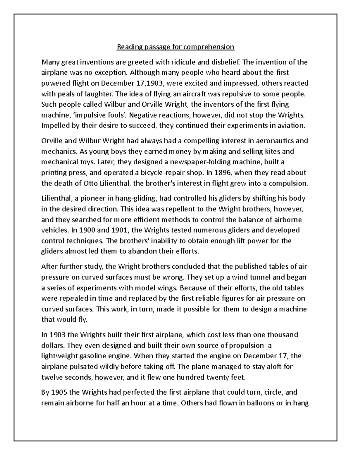 Comprehension Passage G9 Reading Passage For Comprehension Many Great comprehension-passage-g9-reading-passage-for-comprehension-many-great