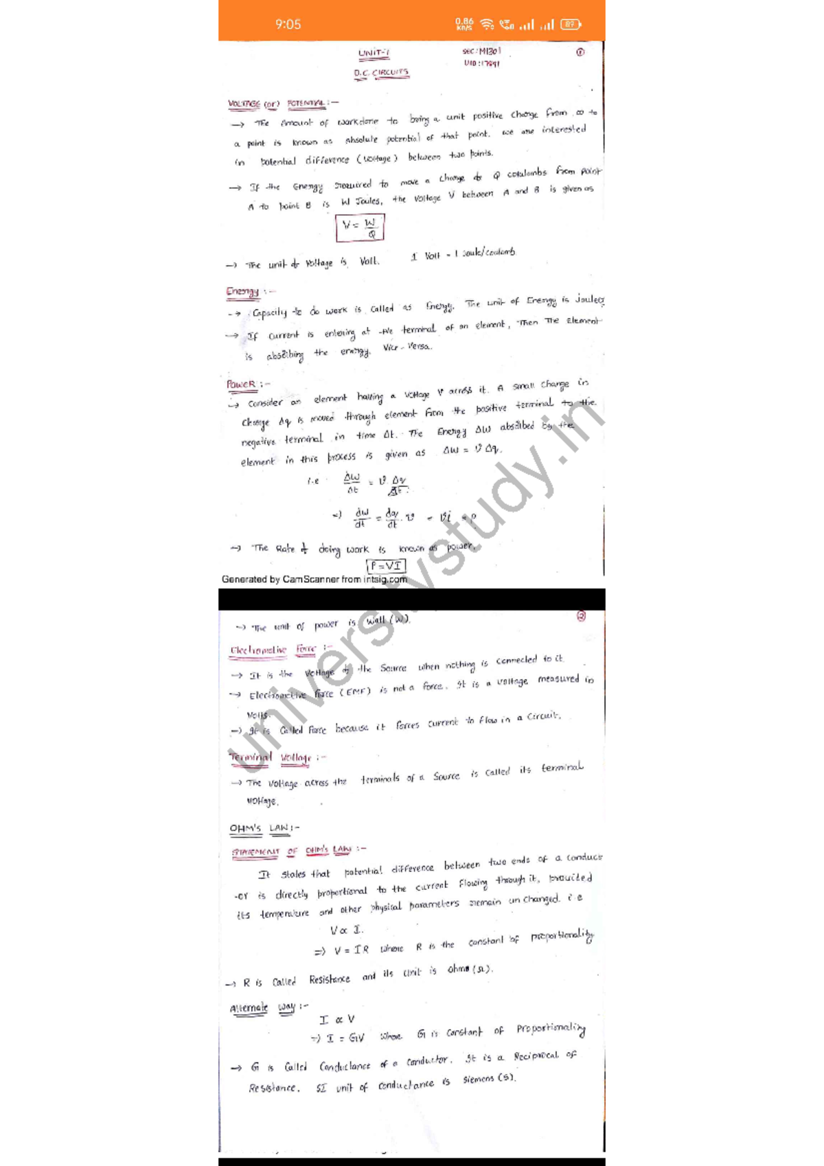 ECE Chapter- 1 - B.tech CSE - Studocu