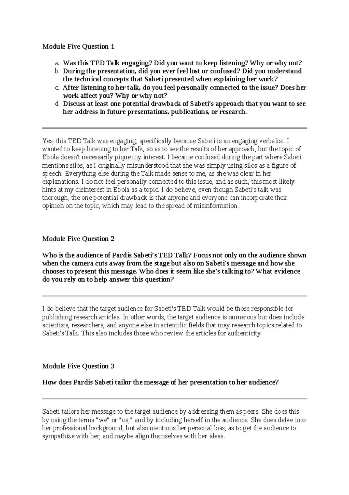 SCS 200 Applied Social Sciences - Module Five Question 1 a. Was this ...