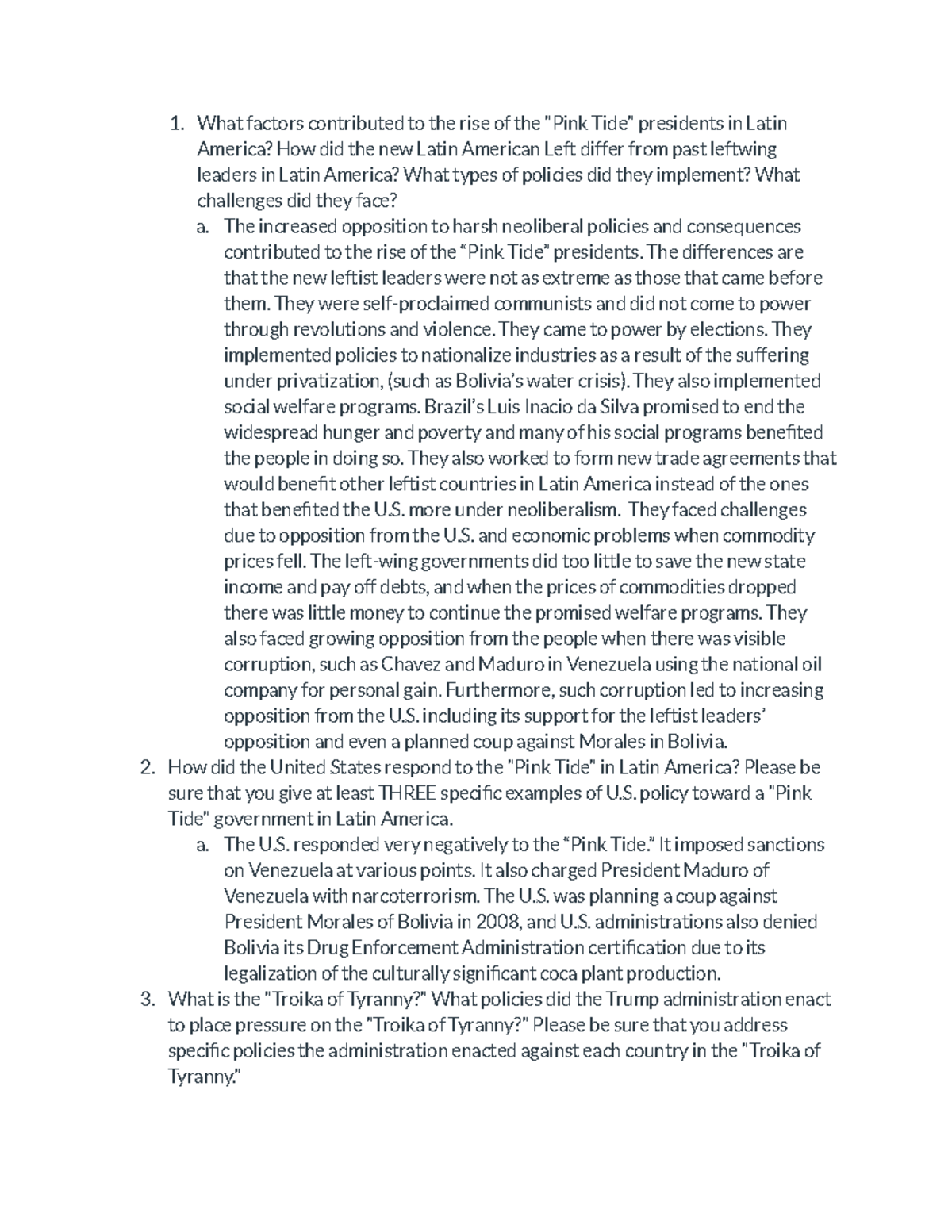 Short Answer Quiz 12 - Weekly written assignment for Professor Walton's ...