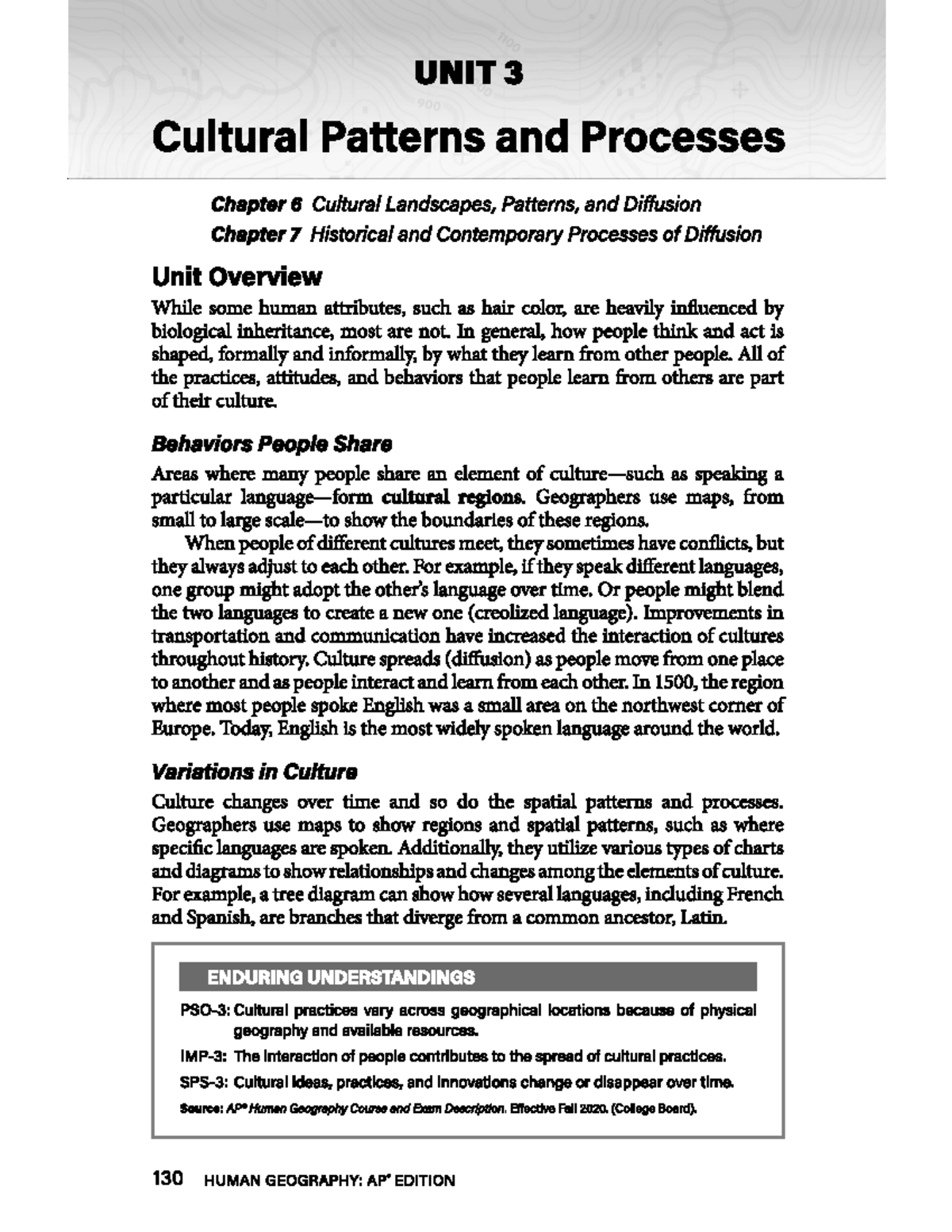 Amsco unit 3 full - Reading gudie - UNIT 3 Cultural Patterns and ...