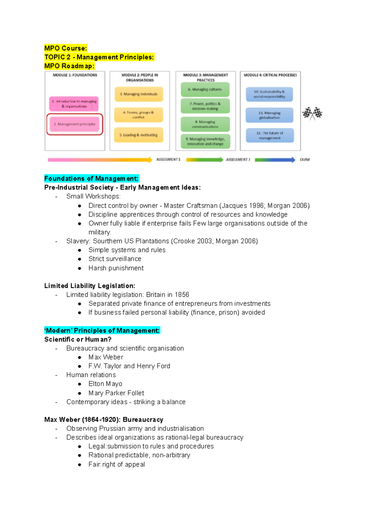 Managing Organisation n People - MPO Course: TOPIC 2 - Management ...