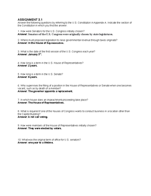 Assignment 5.1 - Intro To Law - ASSIGNMENT 5. Determine which of the ...
