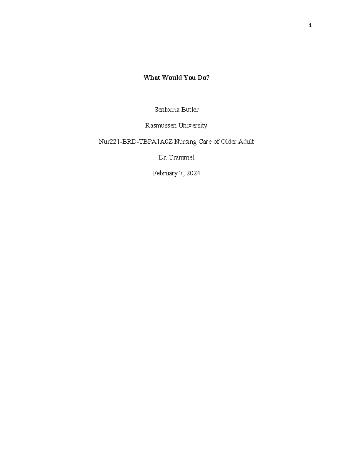 Sbutler what would youdo 020724 - What Would You Do? Sentorria Butler ...