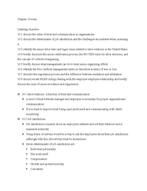 Chapter 4 notes - Chapter 4 notes Learning objectives: 4: Describe the ...