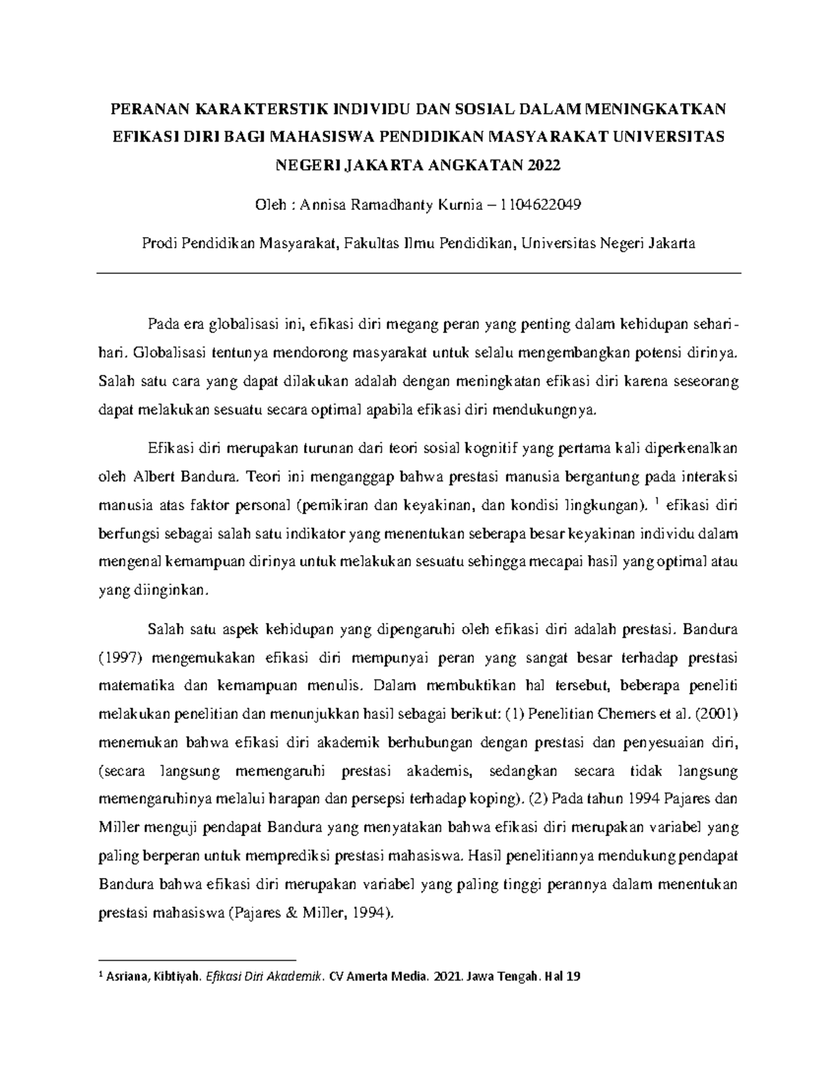 Annisa Ramadhanty Kurnia 1104622049 Artikel Populer - PERANAN ...