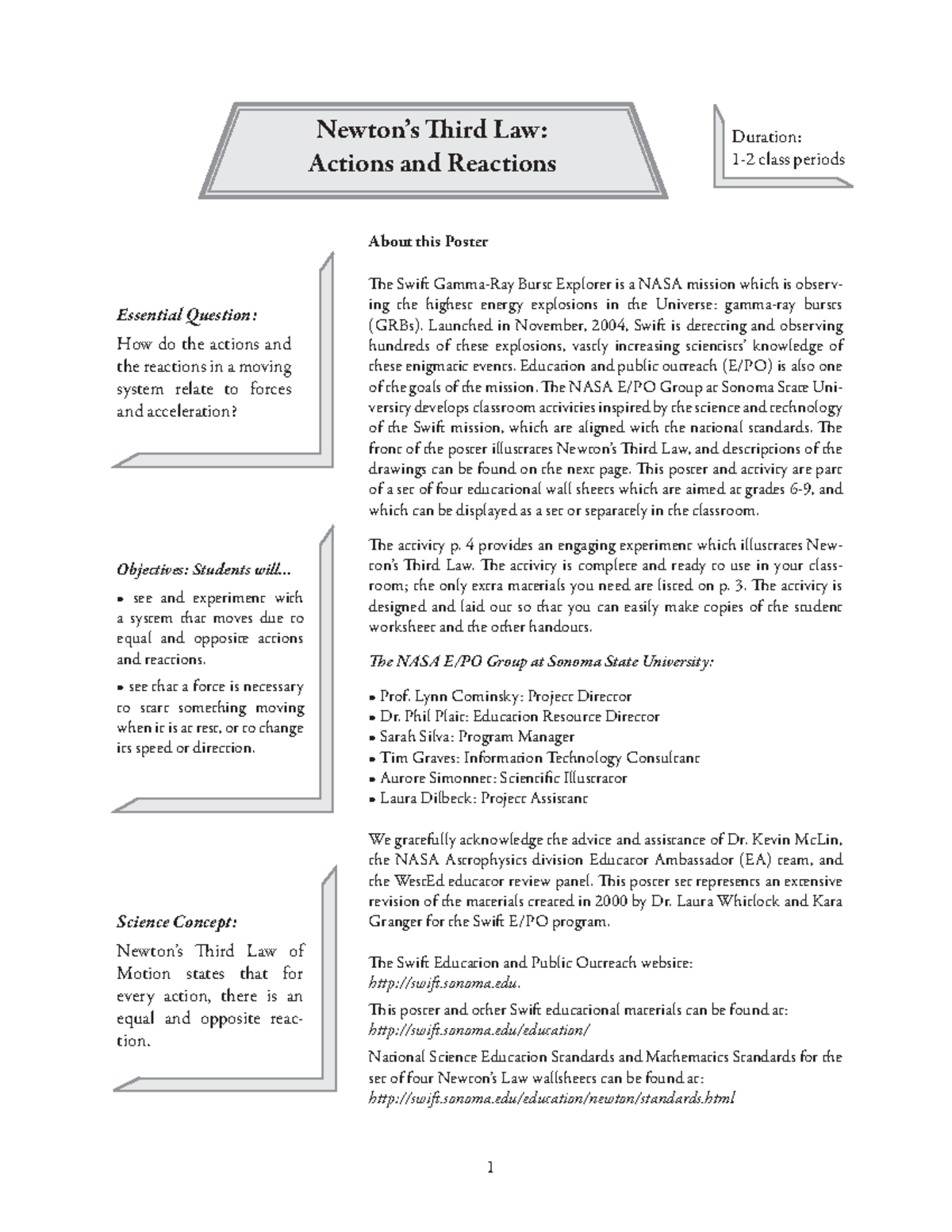 Law3 guide - it talks about physics - Newton’s Third Law: Actions and ...