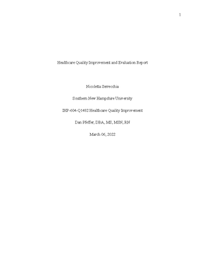 Module Three Program Critique - 3-2 Module Three: Program Critique IHP ...