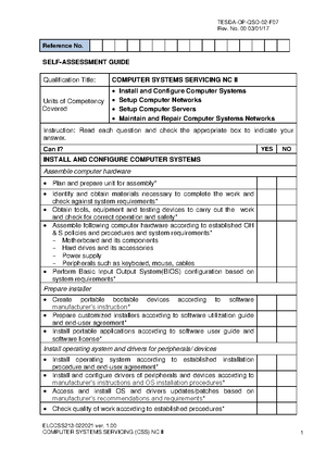 CSS 9 Q2 Module 2 - 9 TLE ñ ICT - CSS Quarter 2 ñ Module 2: PREPARING ...