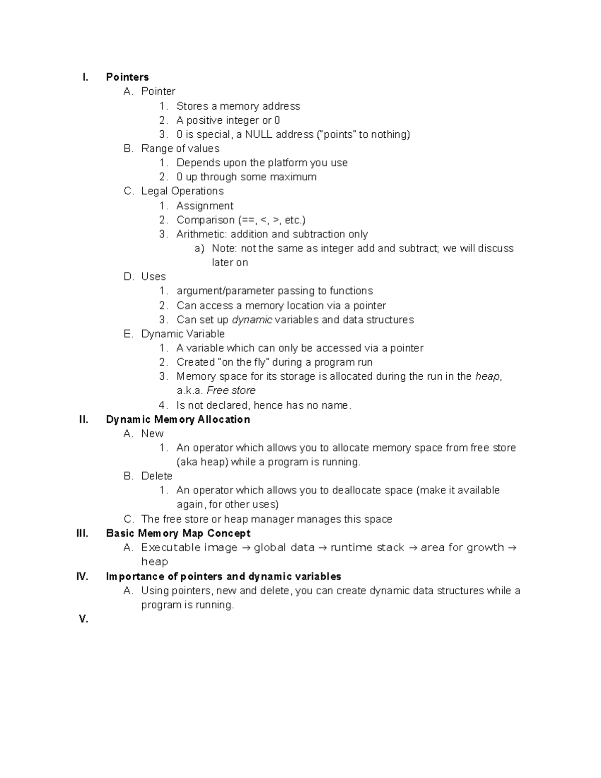 22 Pointers I Pointers A Pointer 1 Stores A Memory Address 2 A Positive Integer Or 0 3 0