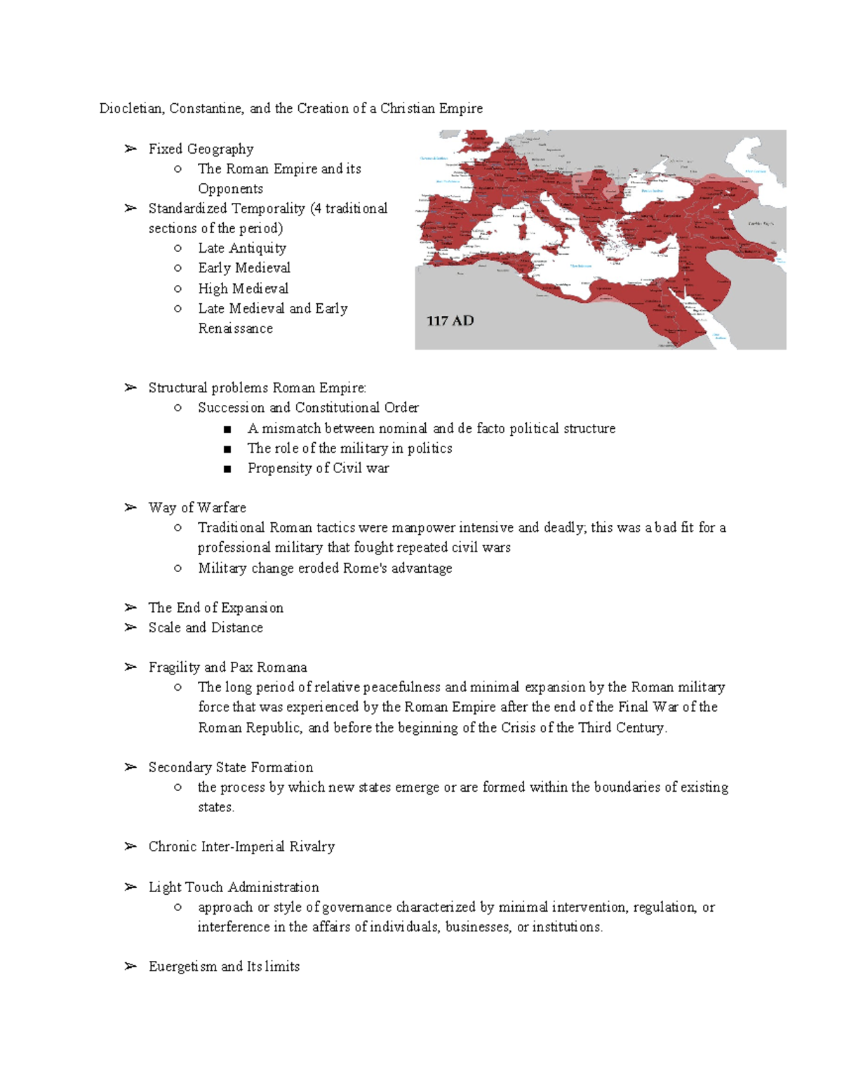 HST 211 Diocletian, Constantine, and the Creation of a Christian Empire ...