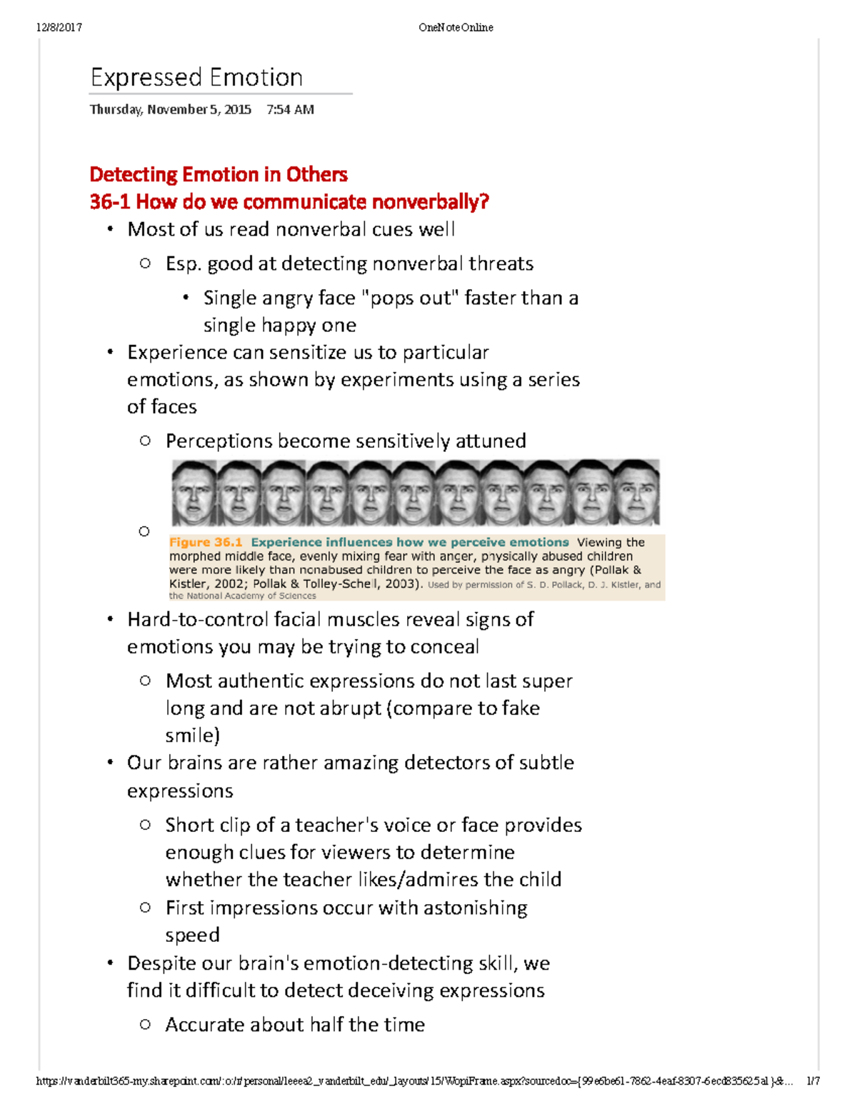 Module 38- expressing emotion - Expressed Emotion Thursday, November 5 ...