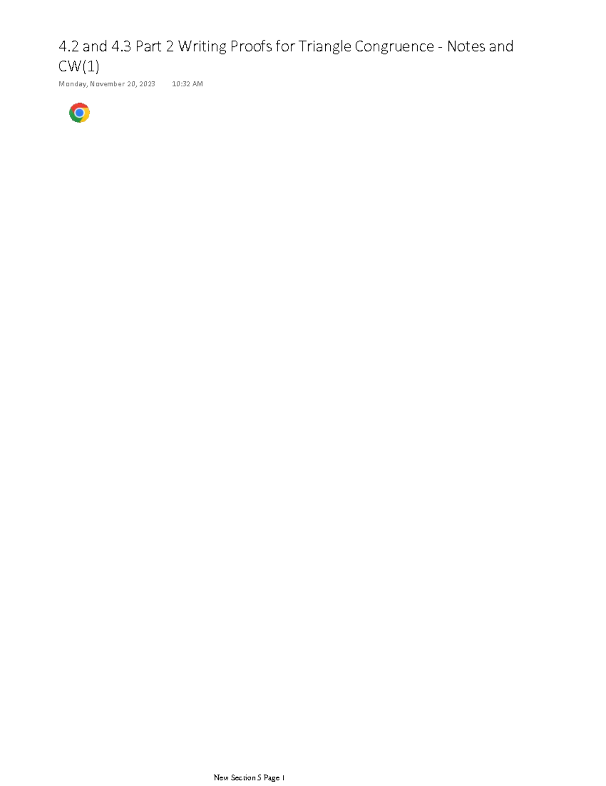 4.2 and 4.3 Part 2 Writing Proofs for Triangle Congruence - Notes and ...