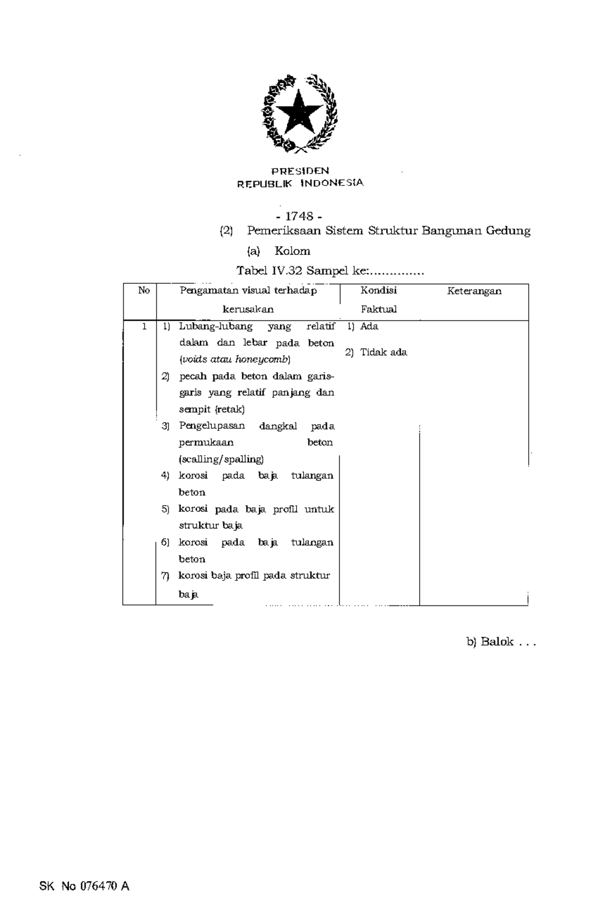 SLF FORM - sdasd - P R E S I D E N REPUBLIK I N O O N E S I A - 1748 ...