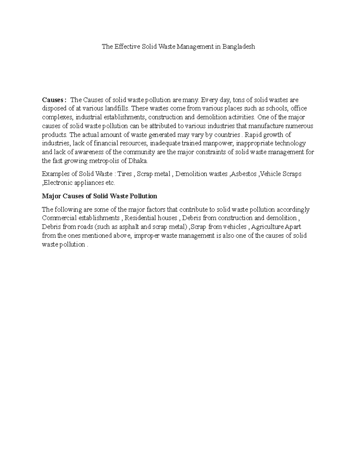 8 - Effective solid waste management in Bangladesh - The Effective ...