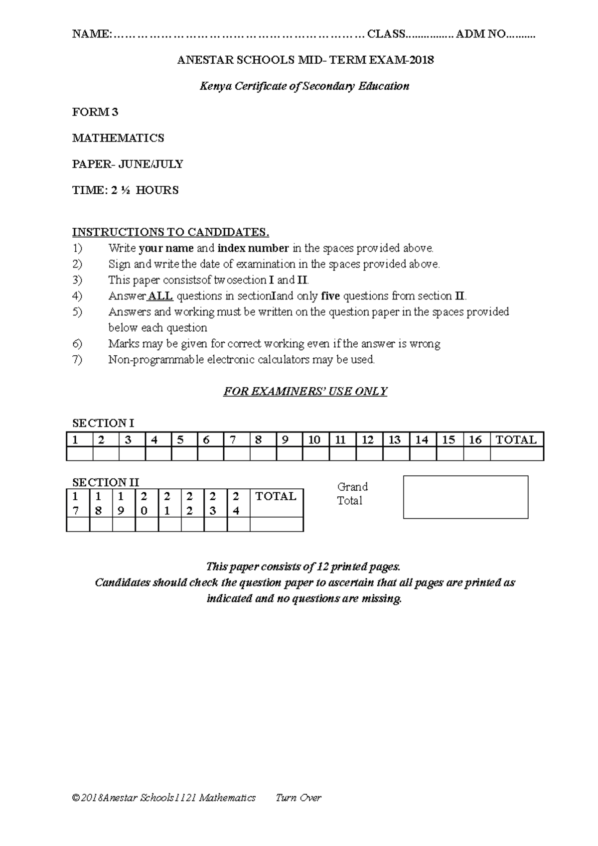 MATH F3 QNS - 123 - - Studocu