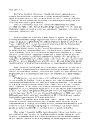 Fiche EC3 - Méthode EC3 - FICHE : PARTIE 3 DE L’EPREUVE COMPOSEE (EC3) SES 1 I. Qu’est-ce que ...