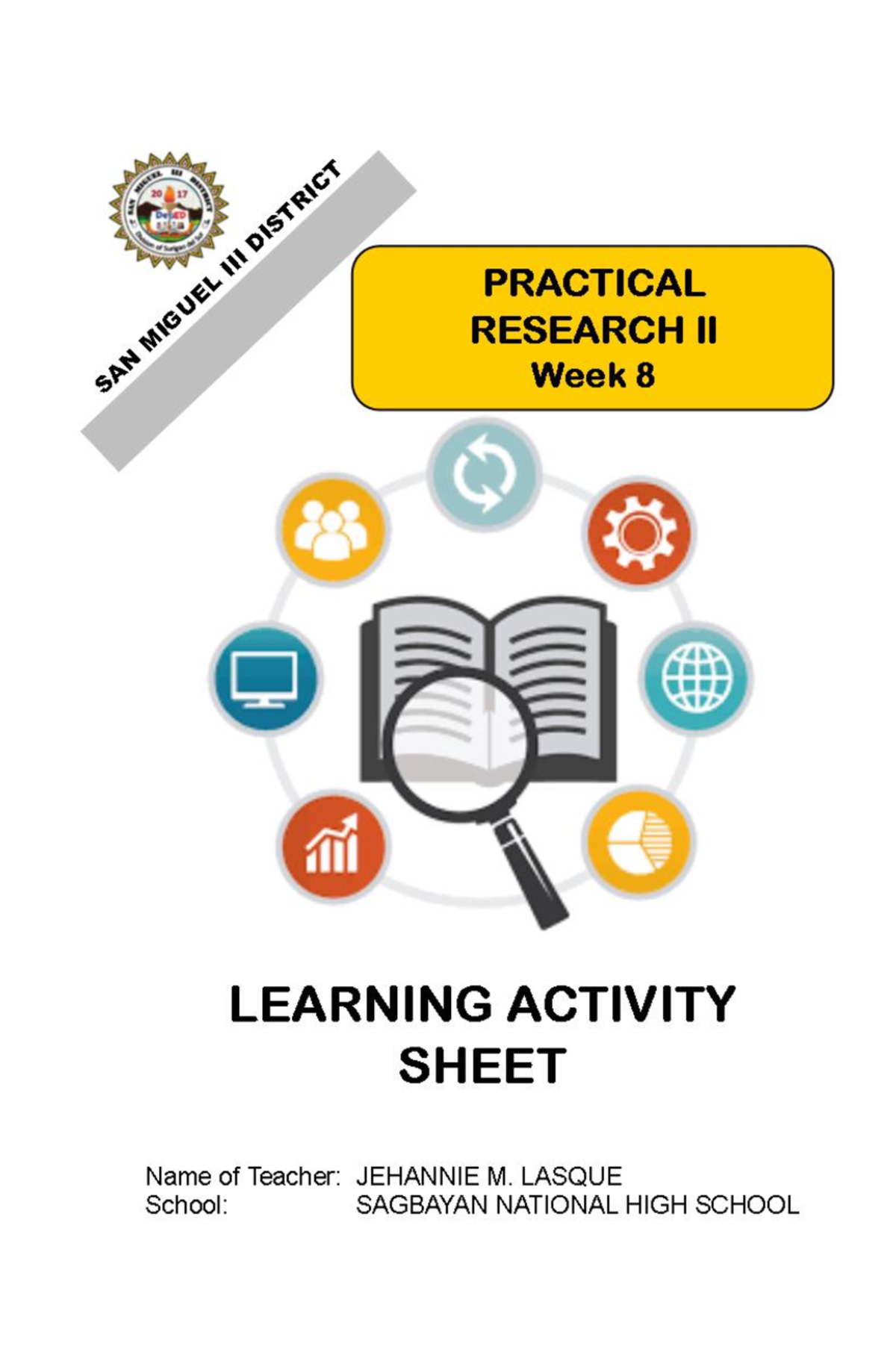 E-Practical Research 2 G12 Q2 WEEK 8 - WEEKLY LEARNING ACTIVITY SHEET ...