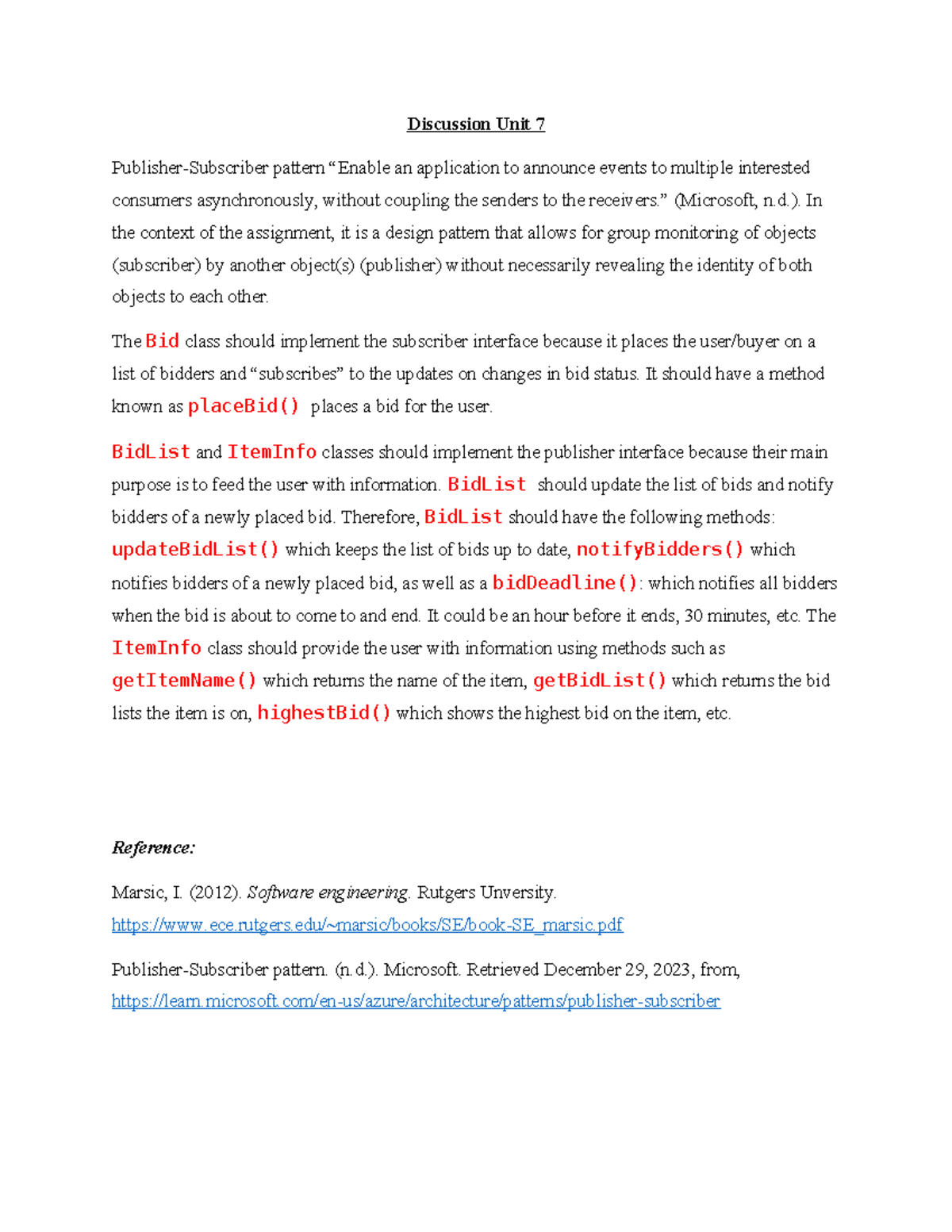 Discussion Unit 7 - Required material. - Discussion Unit 7 Publisher ...