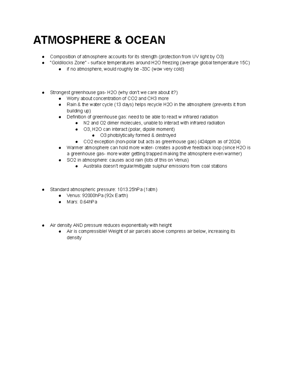 Lecture 14 Atmosphere And Ocean Circulations - ATMOSPHERE & OCEAN ...
