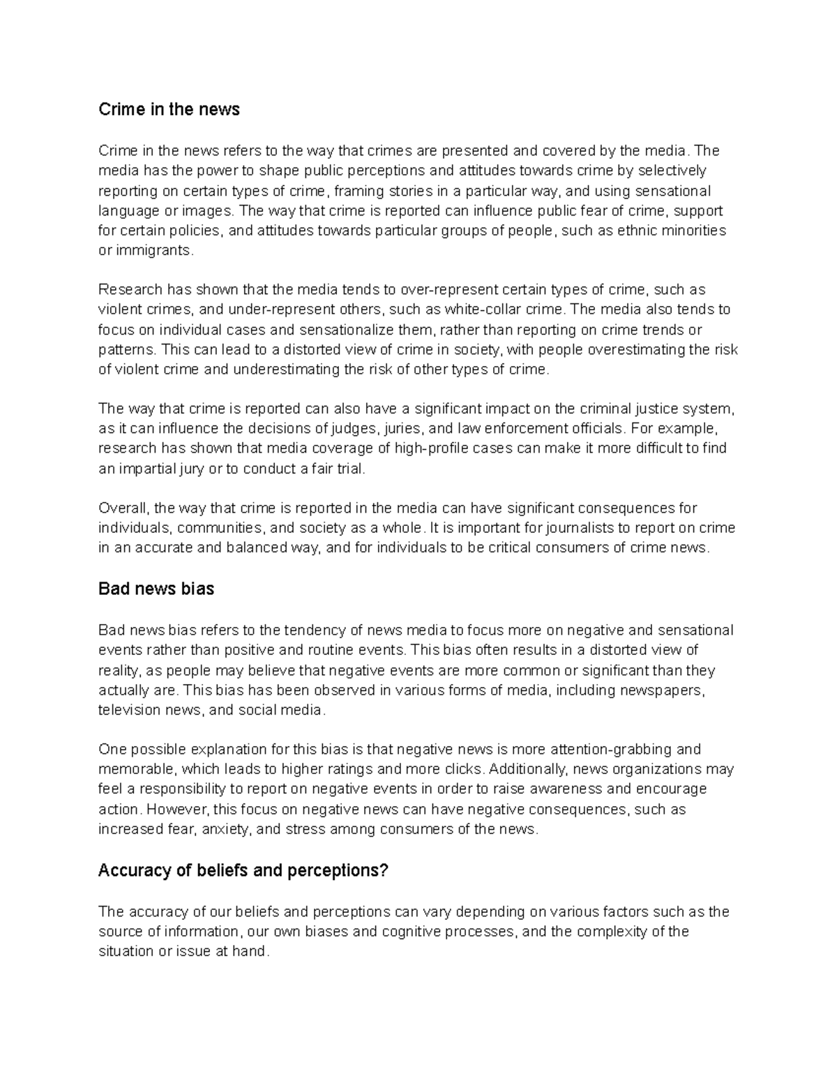 Chapter 2 - Public Opinion, the News Media, and the Crime Problem ...